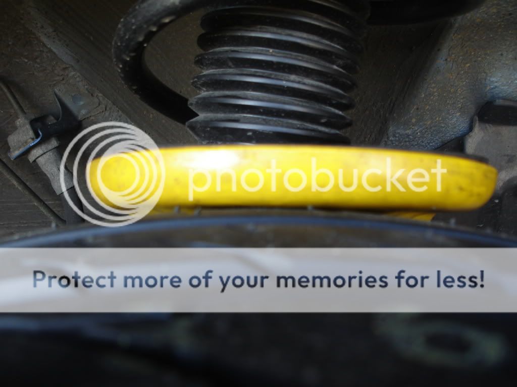 Tire hitting strut perch in front