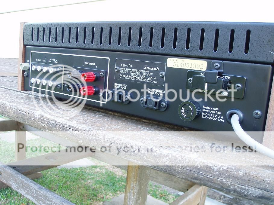 Sansui AU101 with some TLC needed - Schematics and Lids Lifted - StereoNET