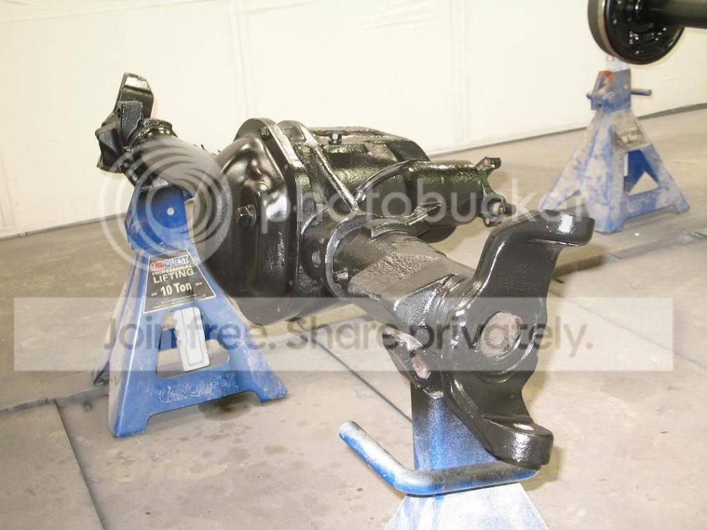painted full width axles with cool new spray gun | ClassicBroncos.com Forum